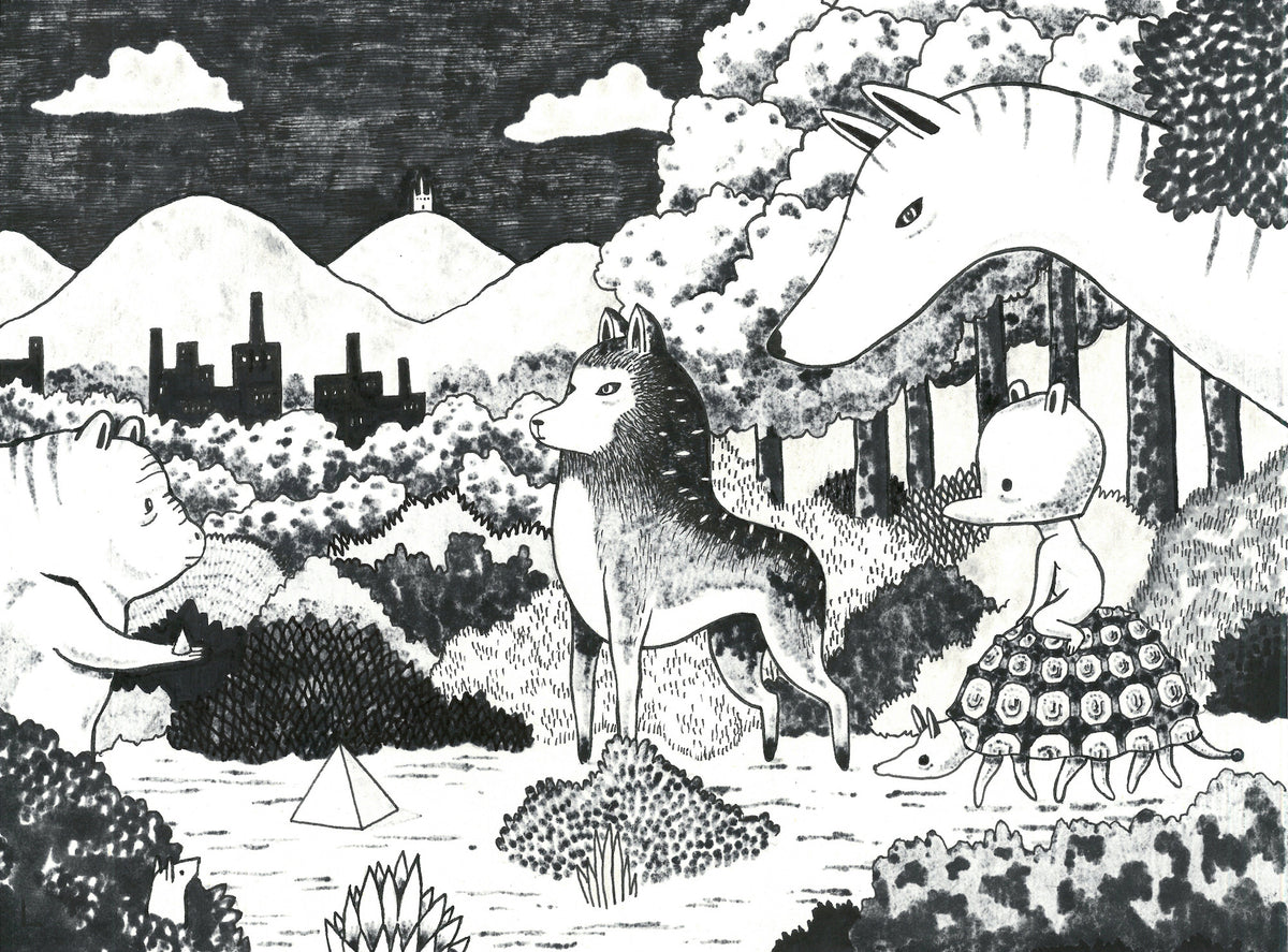 LIMOW drawing "A Forest (VIII)", signed, original art – Pretty Portal ...